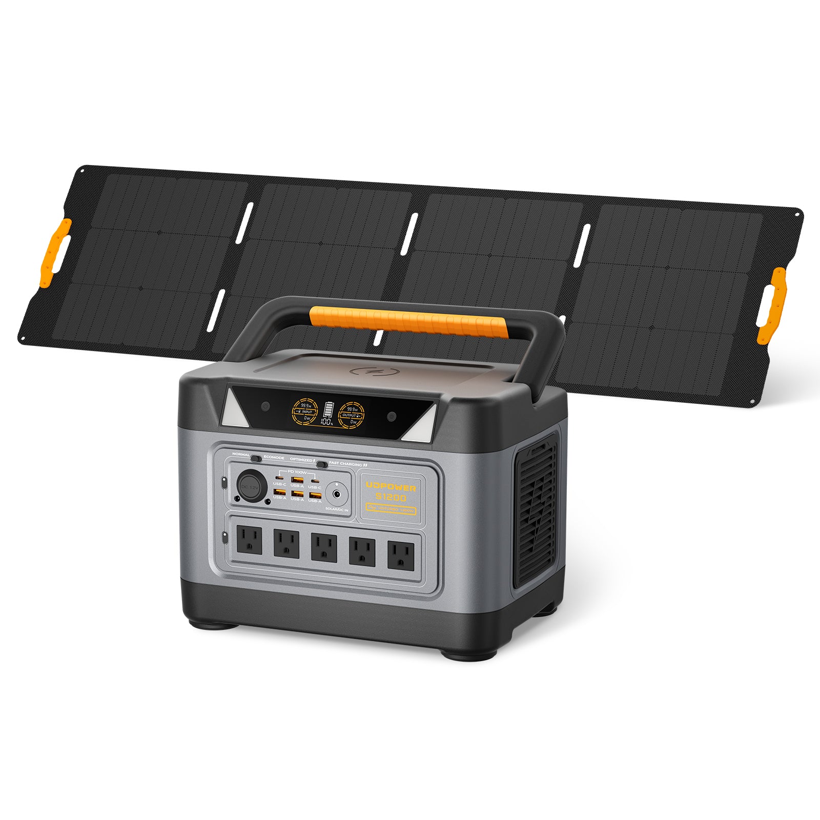 UDPOWER S1200 Portable Power Station (1190Wh, 1200W, LiFePO4, UPS)