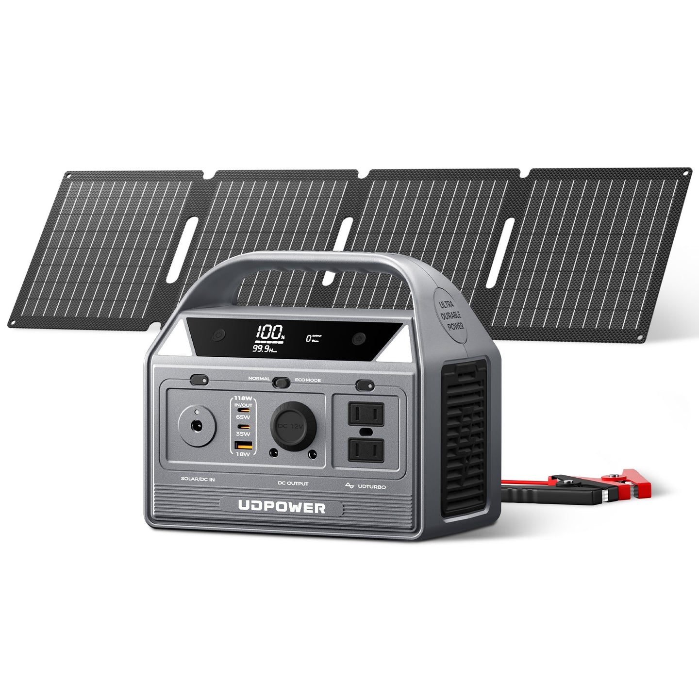 UDPOWER C400 | 400W Portable Power Station | 256Wh LiFePO4 Battery