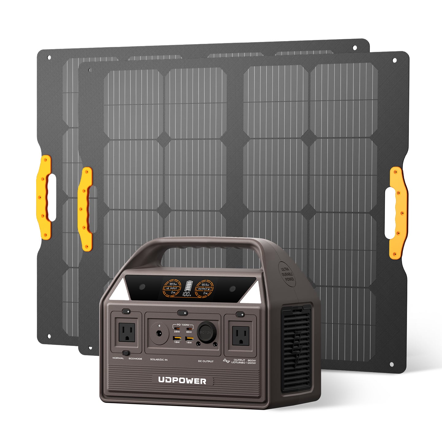 UDPOWER C600 | 600W Portable Solar Power Station | 600 Watts Solar ...